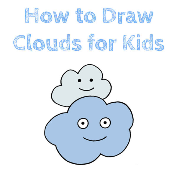 How to Draw Clouds for Kids - How to Draw Easy