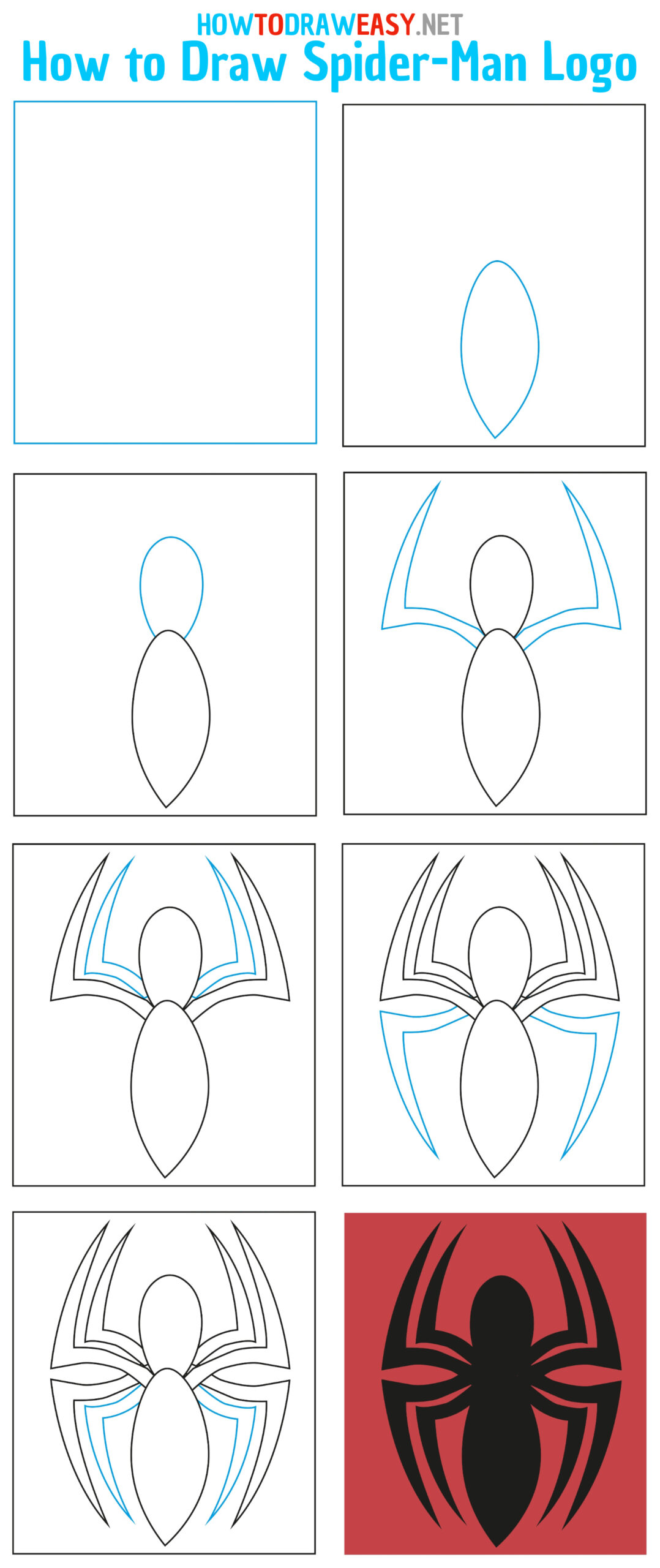 How To Draw Spiderman Logo Lordunit28