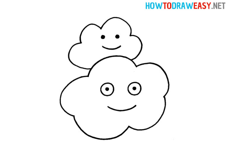 How to Draw Clouds for Kids - How to Draw Easy