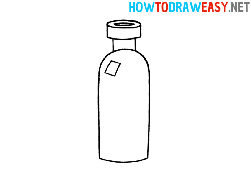 How to Draw a Bottle for Kids - How to Draw Easy