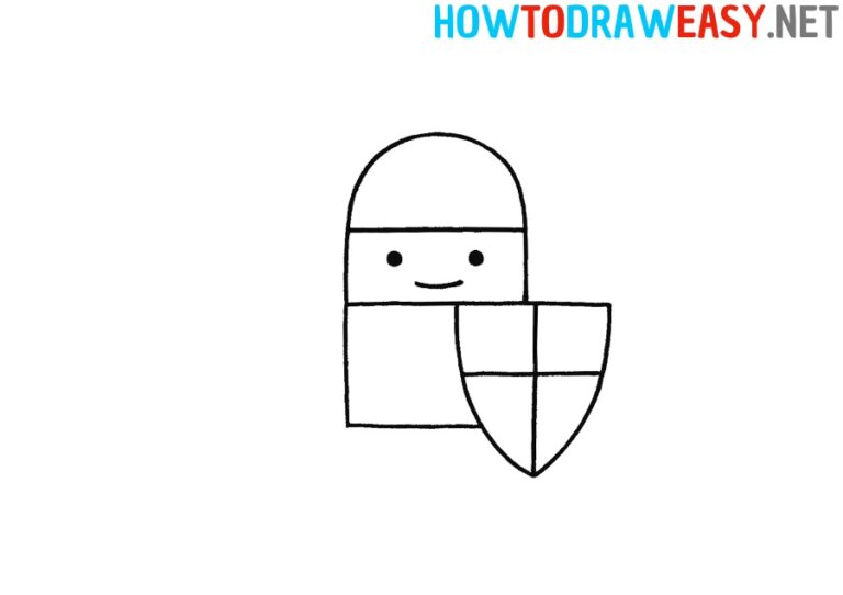 How to Draw a Knight for Kids - How to Draw Easy