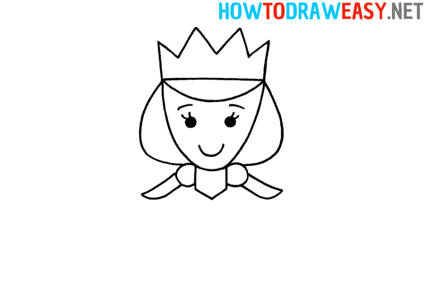 How to Draw a Queen for Kids - How to Draw Easy