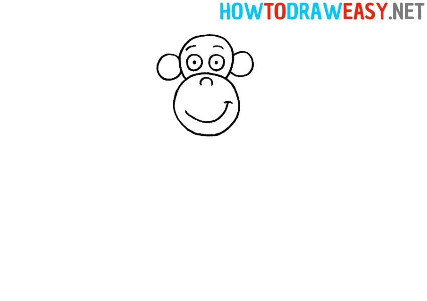 How to Draw a Monkey for Kids - How to Draw Easy