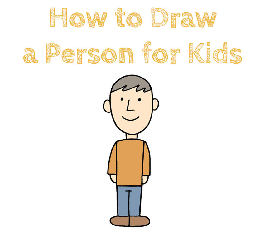 How to Draw a Person for Kids - How to Draw Easy