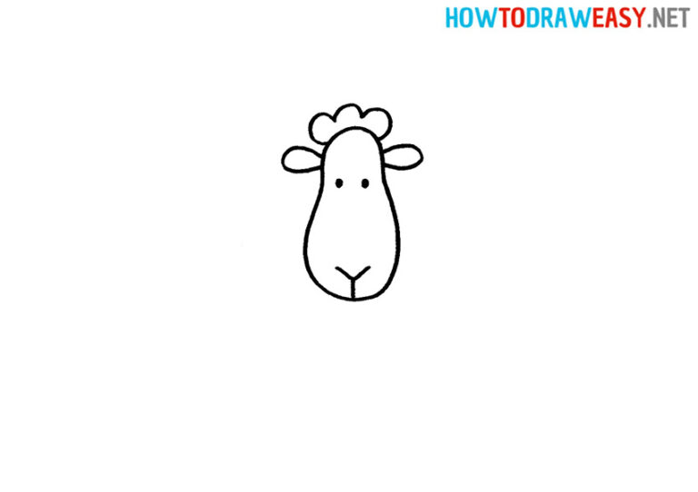 How to Draw a Sheep for Kids - How to Draw Easy