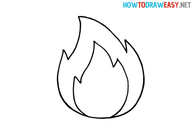 How to Draw Fire for Kids - How to Draw Easy