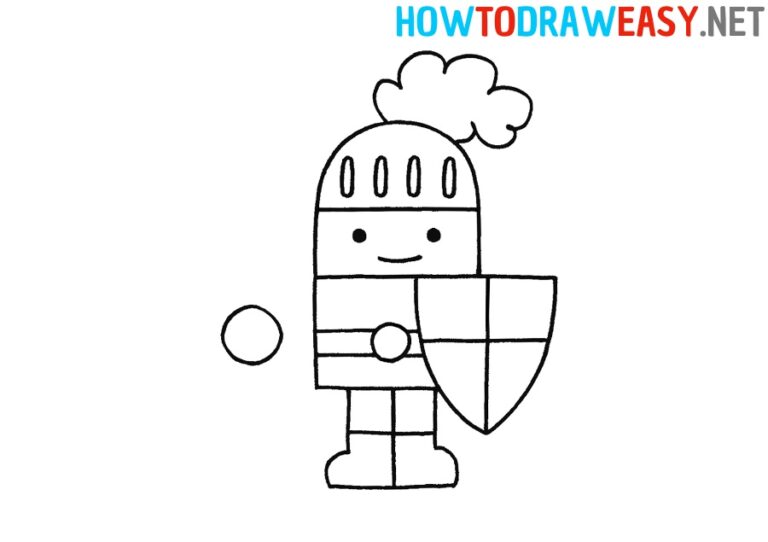How to Draw a Knight for Kids - How to Draw Easy
