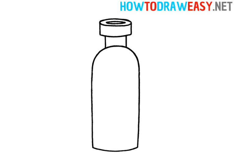 How to Draw a Bottle for Kids - How to Draw Easy