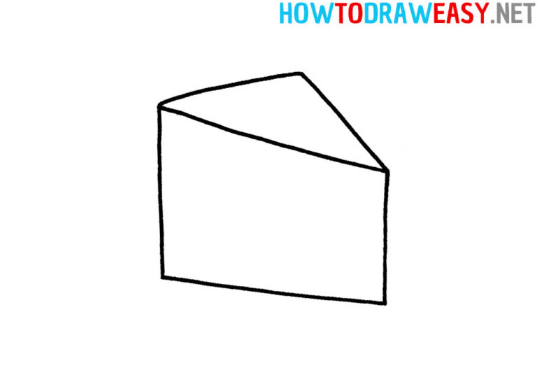 How to Draw a Cheese for Kids - How to Draw Easy
