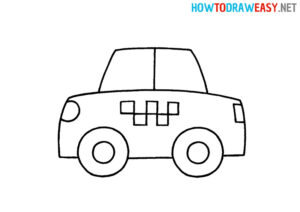 How to Draw a Taxi Car for Kids - How to Draw Easy
