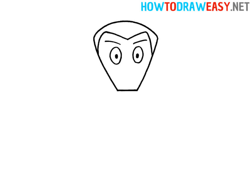How to Draw a Vampire for Kids - How to Draw Easy