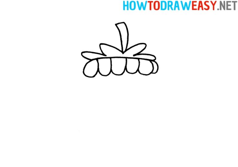 How to Draw a Raspberry for Kids - How to Draw Easy