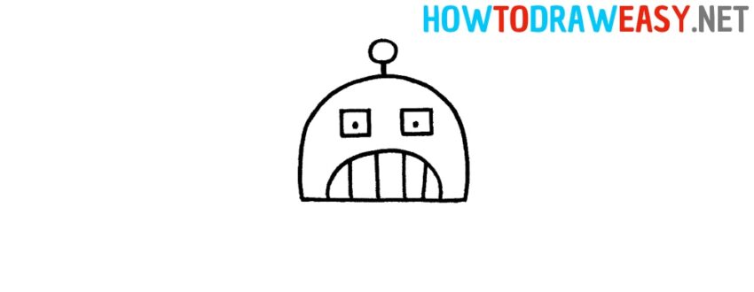 How to Draw a Robot for Kids - How to Draw Easy