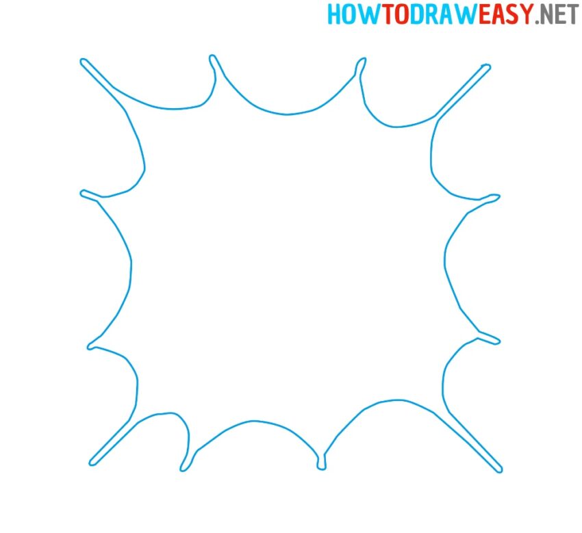 How to Draw a Spider Web Easy - How to Draw Easy