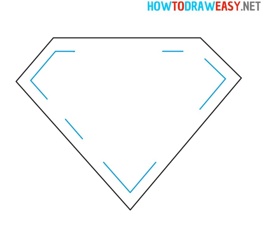 How to Draw Superman Logo Easy - How to Draw Easy