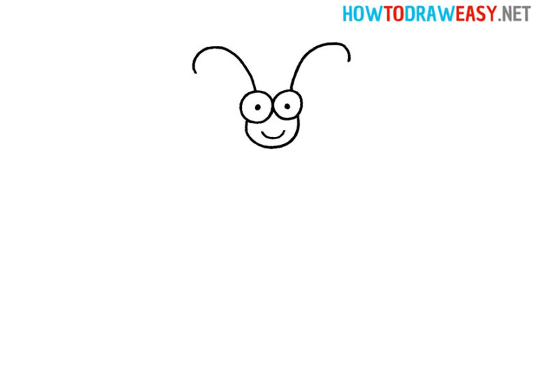 How to Draw a Cockroach for Kids - How to Draw Easy