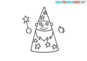 How to Draw a Wizard for Kids - How to Draw Easy