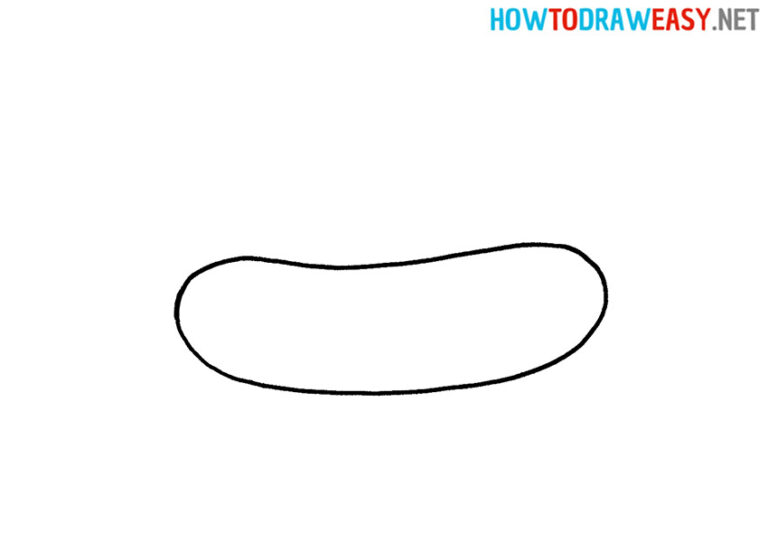 How to Draw a Hot Dog for Kids - How to Draw Easy