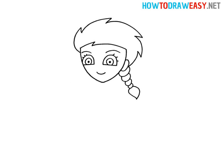 How to Draw Elsa for Kids - How to Draw Easy