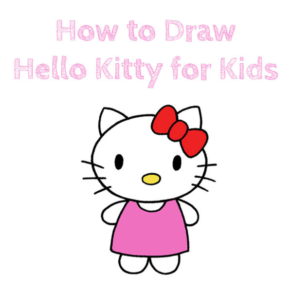 How to Draw Hello Kitty for Kids - How to Draw Easy