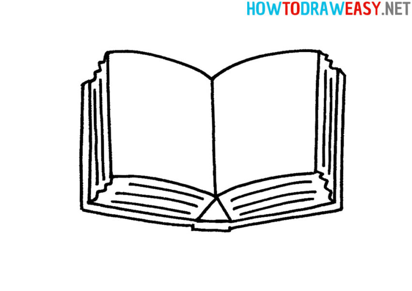 How to Draw a Book for Kids - How to Draw Easy