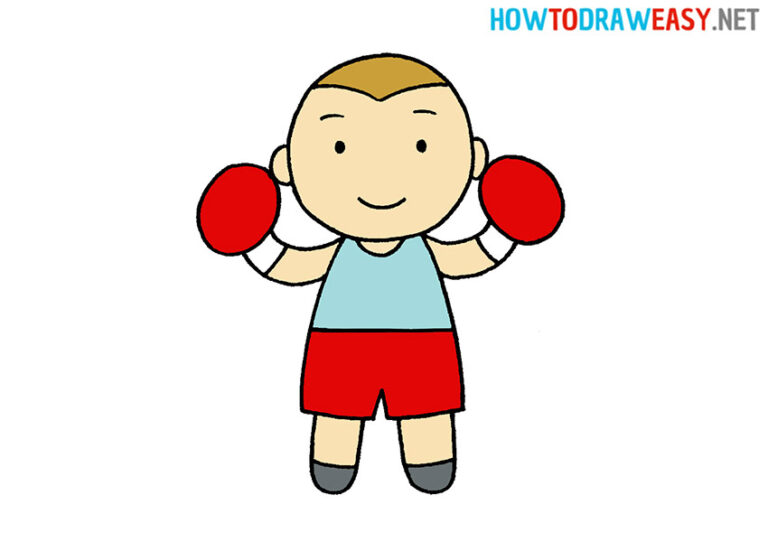How to Draw a Boxer for Kids - How to Draw Easy