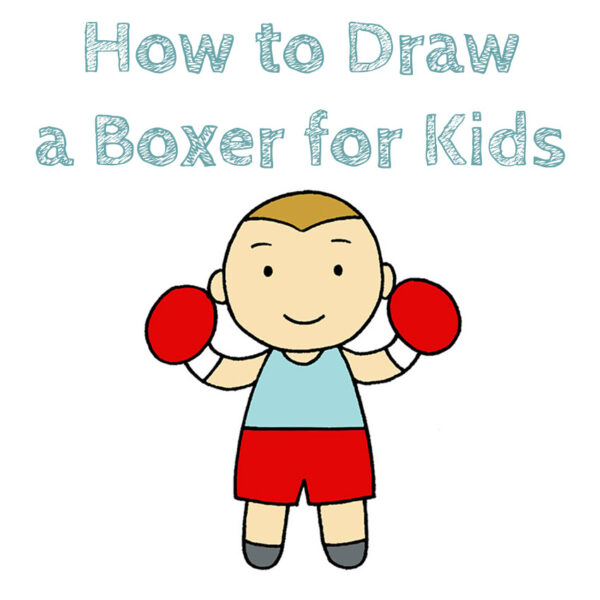 How to Draw a Boxer for Kids - How to Draw Easy