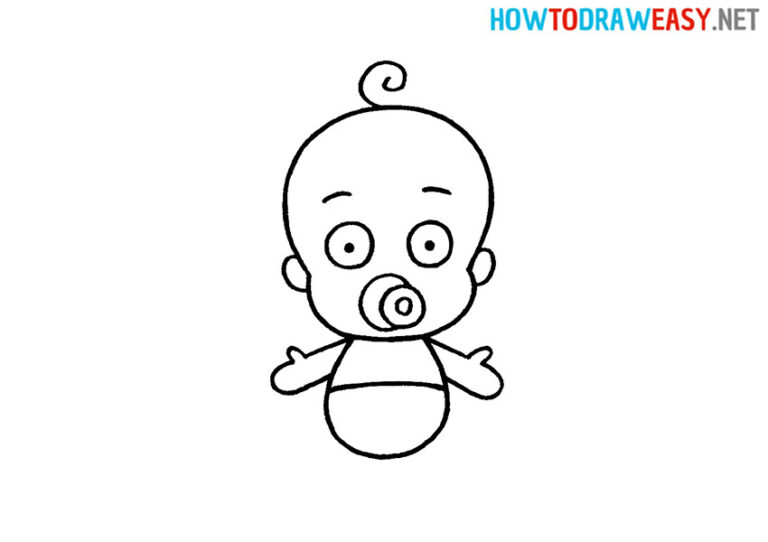 How to Draw a Baby for Kids - How to Draw Easy