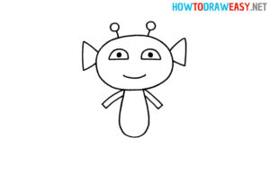 How to Draw an Alien for Kids - How to Draw Easy