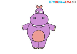 How to Draw a Hippo for Kids - How to Draw Easy