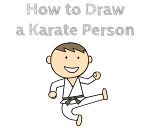 How to Draw a Karate Person - How to Draw Easy