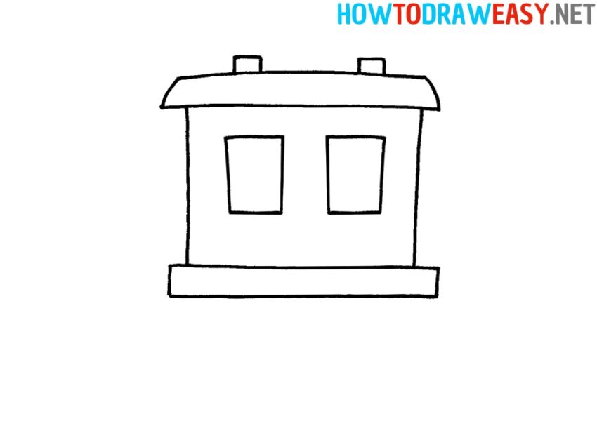 How to Draw a Train Car for Kids - How to Draw Easy