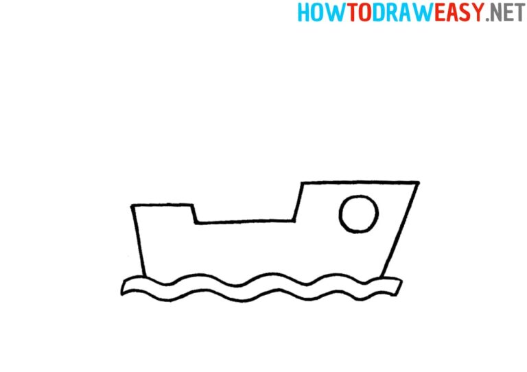 How to Draw a Ship for Kids - How to Draw Easy