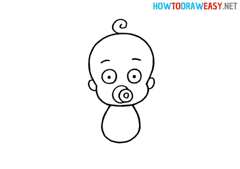 How to Draw a Baby for Kids - How to Draw Easy