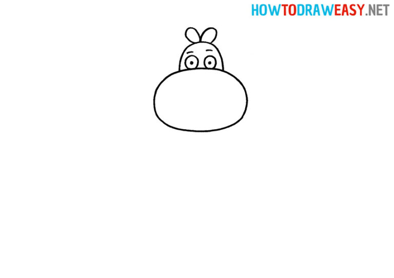 How to Draw a Hippo for Kids - How to Draw Easy