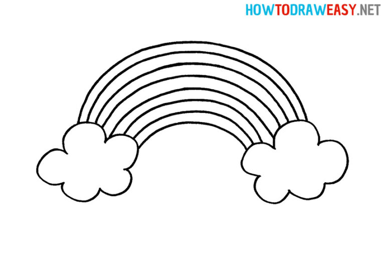 How to Draw a Rainbow for Kids - How to Draw Easy