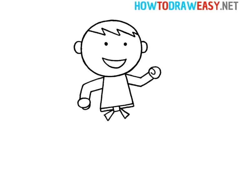 How to Draw a Karate Person - How to Draw Easy