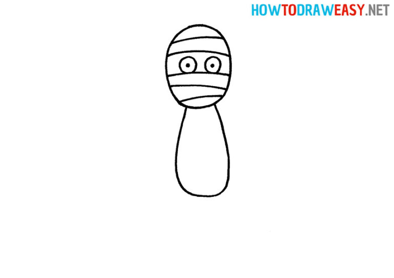 How to Draw a Mummy for Kids - How to Draw Easy