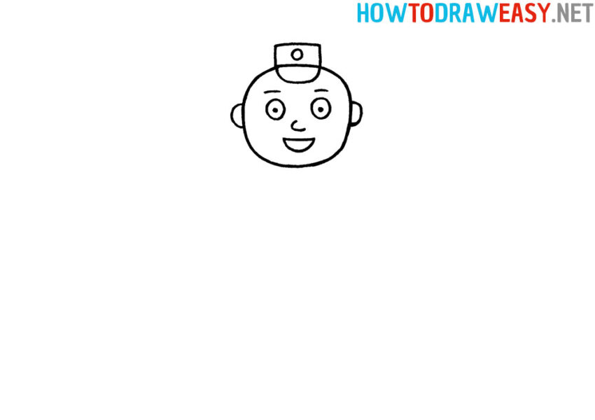 How to Draw a Policeman for Kids - How to Draw Easy