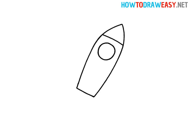 How to Draw a Rocket for Kids - How to Draw Easy
