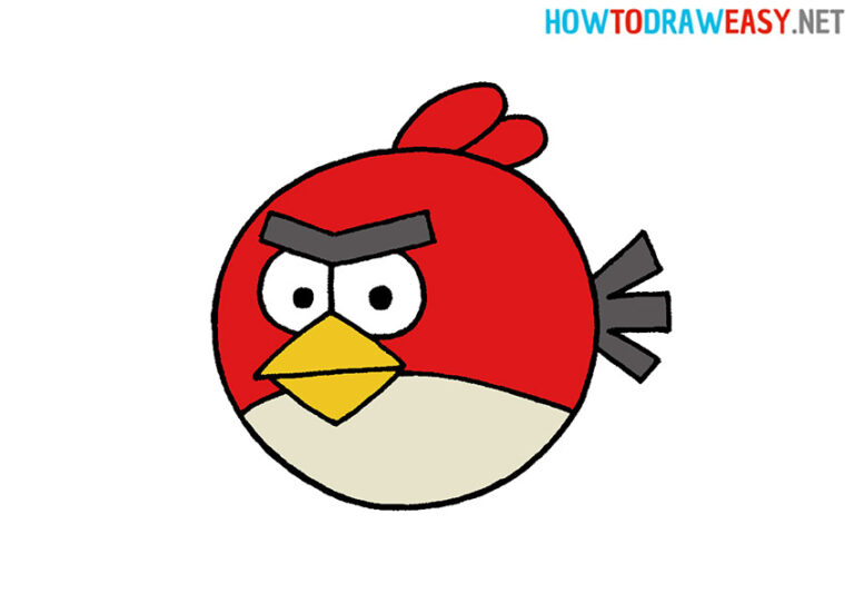 How to Draw Angry Birds for Kids - How to Draw Easy