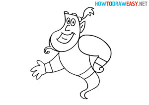How to Draw Genie for Kids - How to Draw Easy