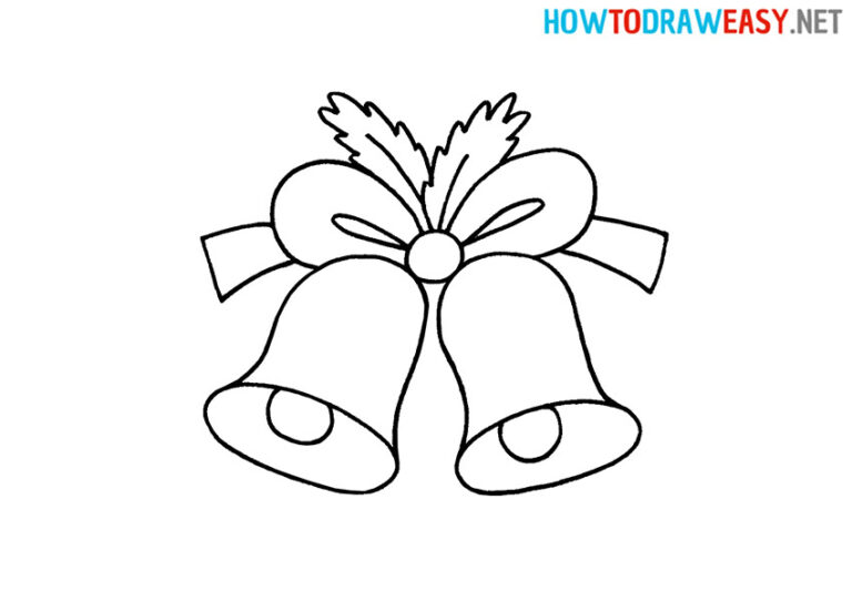 How to Draw Christmas Bells for Kids - How to Draw Easy