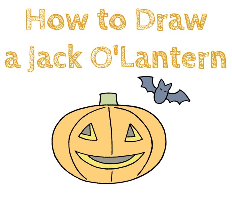 How to Draw a Jack O'lantern for Kids - How to Draw Easy