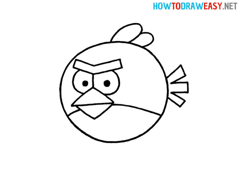 How to Draw Angry Birds for Kids - How to Draw Easy
