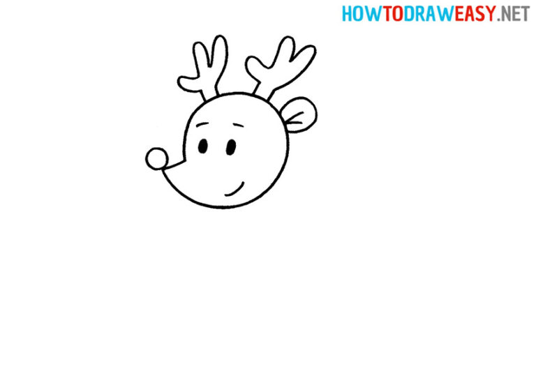 How to Draw Rudolph for Kids - How to Draw Easy