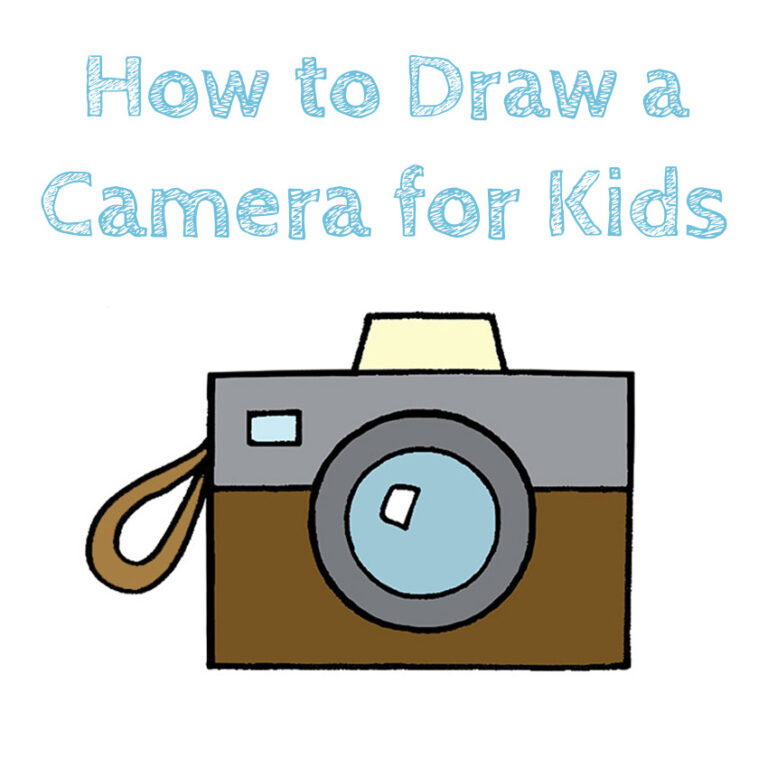 How to Draw a Camera for Kids - How to Draw Easy