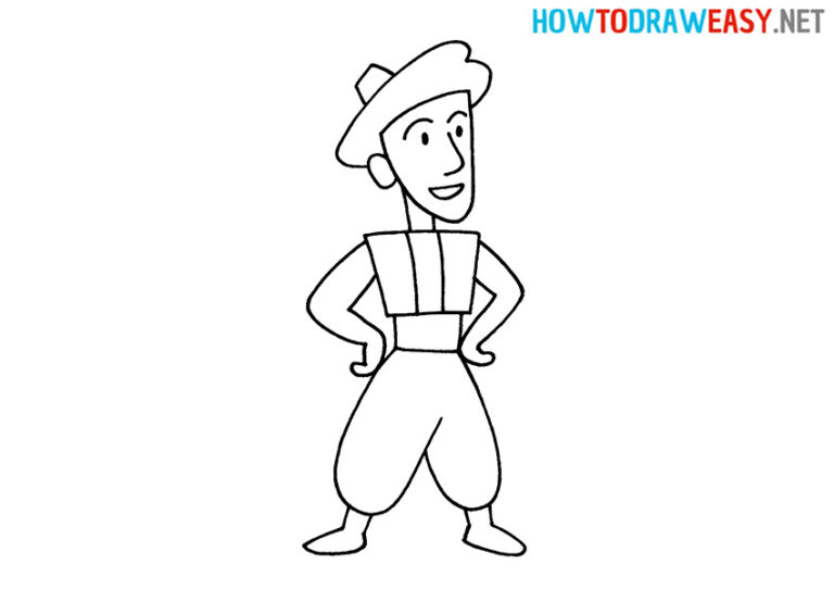 How to Draw Aladdin for Kids - How to Draw Easy