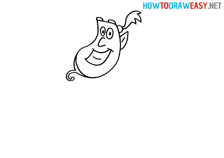 How to Draw Genie for Kids - How to Draw Easy