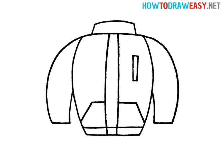 How to Draw a Jacket for Kids - How to Draw Easy